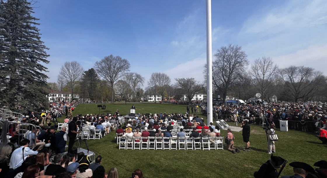 U.S. Army Rededicates Lexington Battle Green and Army Campaign Streamer ...